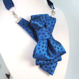 Versatile Blue Bubble Necktie & Brooch for Women | Convertible Pendant ...