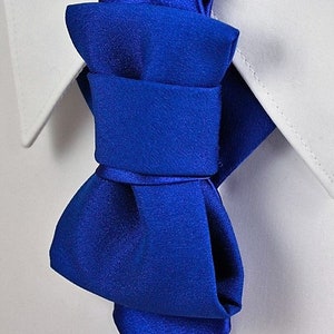 Blue Bow Tie, Elegant Wedding Tie Created by Ruty Design - Etsy