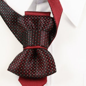 Bordo Bow Tie, Red Tie, Exclusive Tie, Mens Necktie for Groomsmen, Tie ...