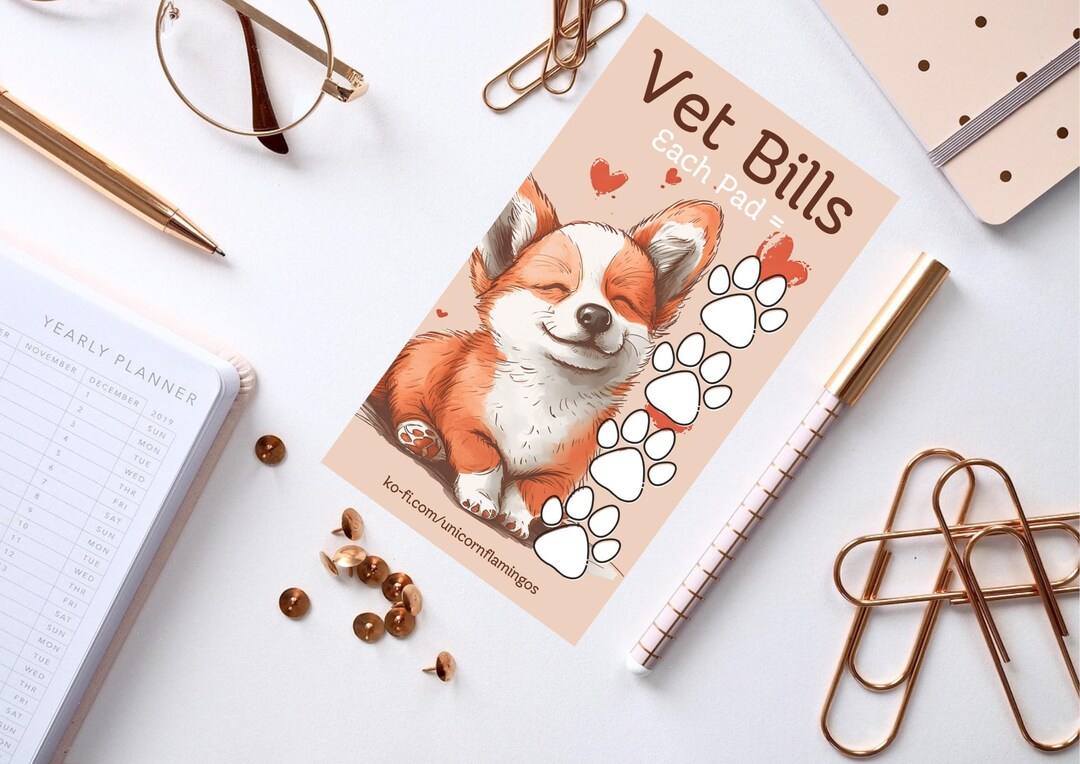 A6 Corgi Cash Tracker, Savings Challenge, Cash Stuffing, Digital ...