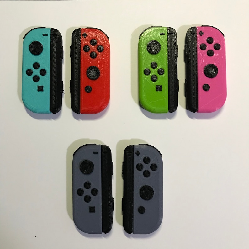 Miniature Nintendo Switch Joycons Perfect as Ornaments or Other ...