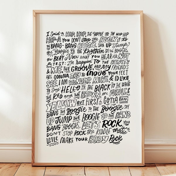Rap Lyrics Art - Etsy
