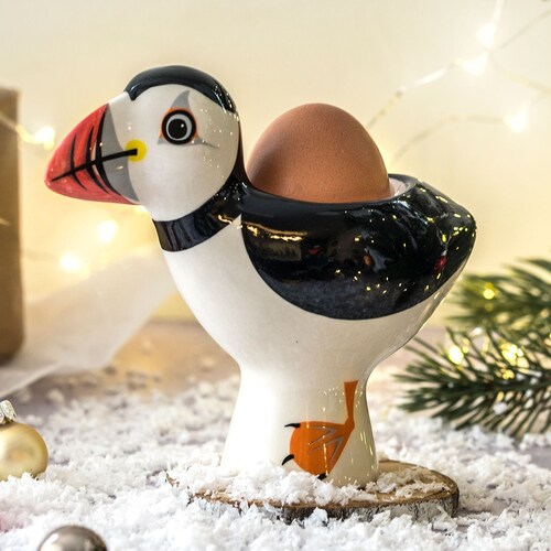 Puffin Egg Cup Handmade Ceramic Puffin Pottery Gift Designed - Etsy