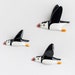Handmade Ceramic Flying Puffins Set of 3, Retro Puffin Wall Art, Puffin ...