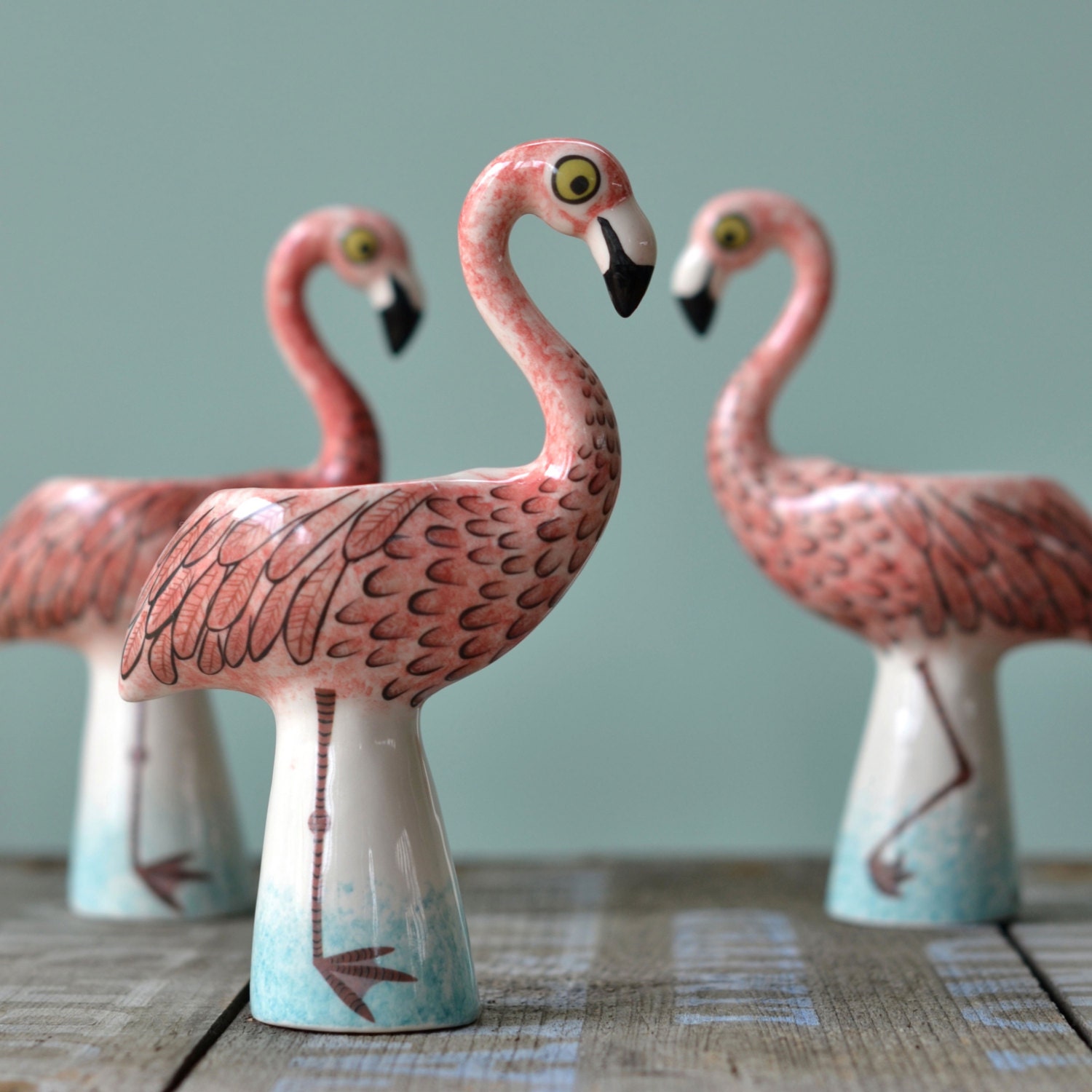 Flamingo Egg Cup Perfect Gift for Kids Handmade Ceramic - Etsy