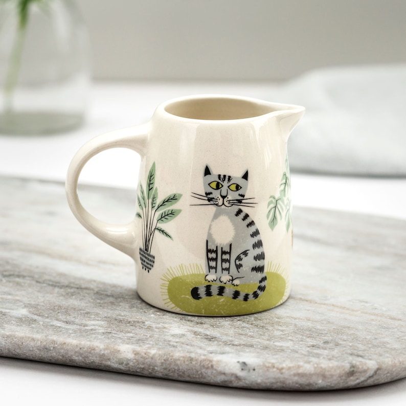 Handmade Cat Stoneware Cream Jug, Hannah Turner Design - Etsy