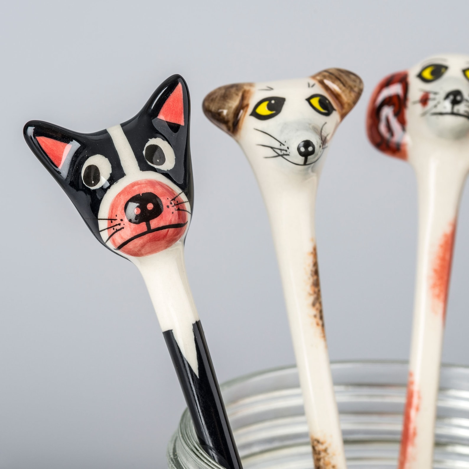Handmade Ceramic Dog Spoons, Designed by Hannah Turner, Fun Pottery ...