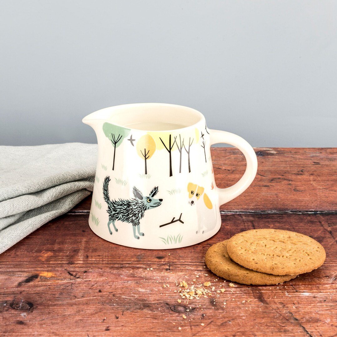 Handmade Ceramic Dog Milk Jug, Designed in the UK by Hannah Turner ...
