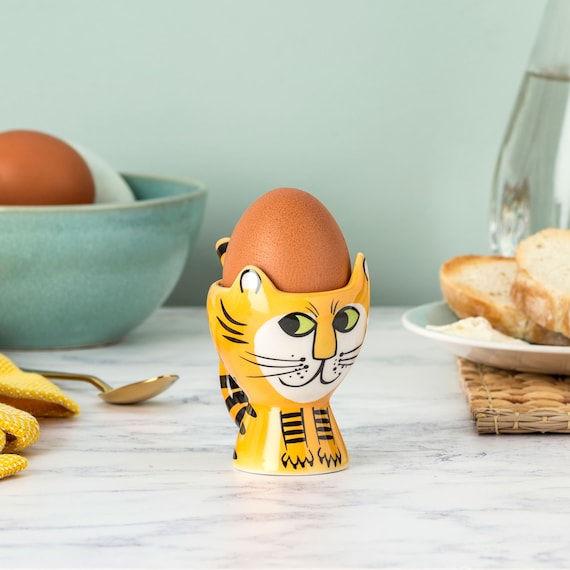 Handmade Ceramic Tiger Egg Cup Designed in the UK by Hannah - Etsy