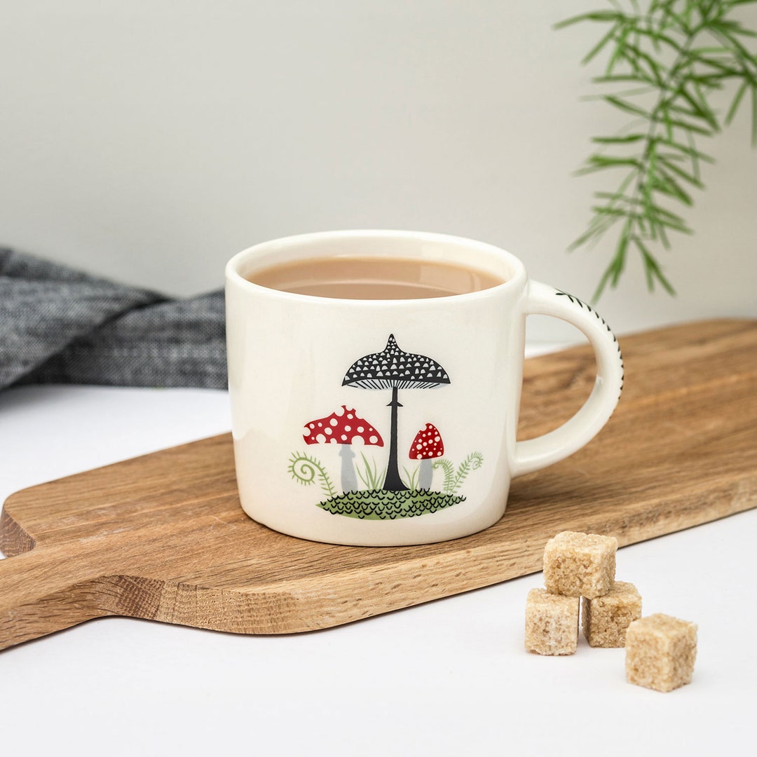 Handmade Ceramic Toadstool Mug, Designed in the UK by Hannah Turner ...