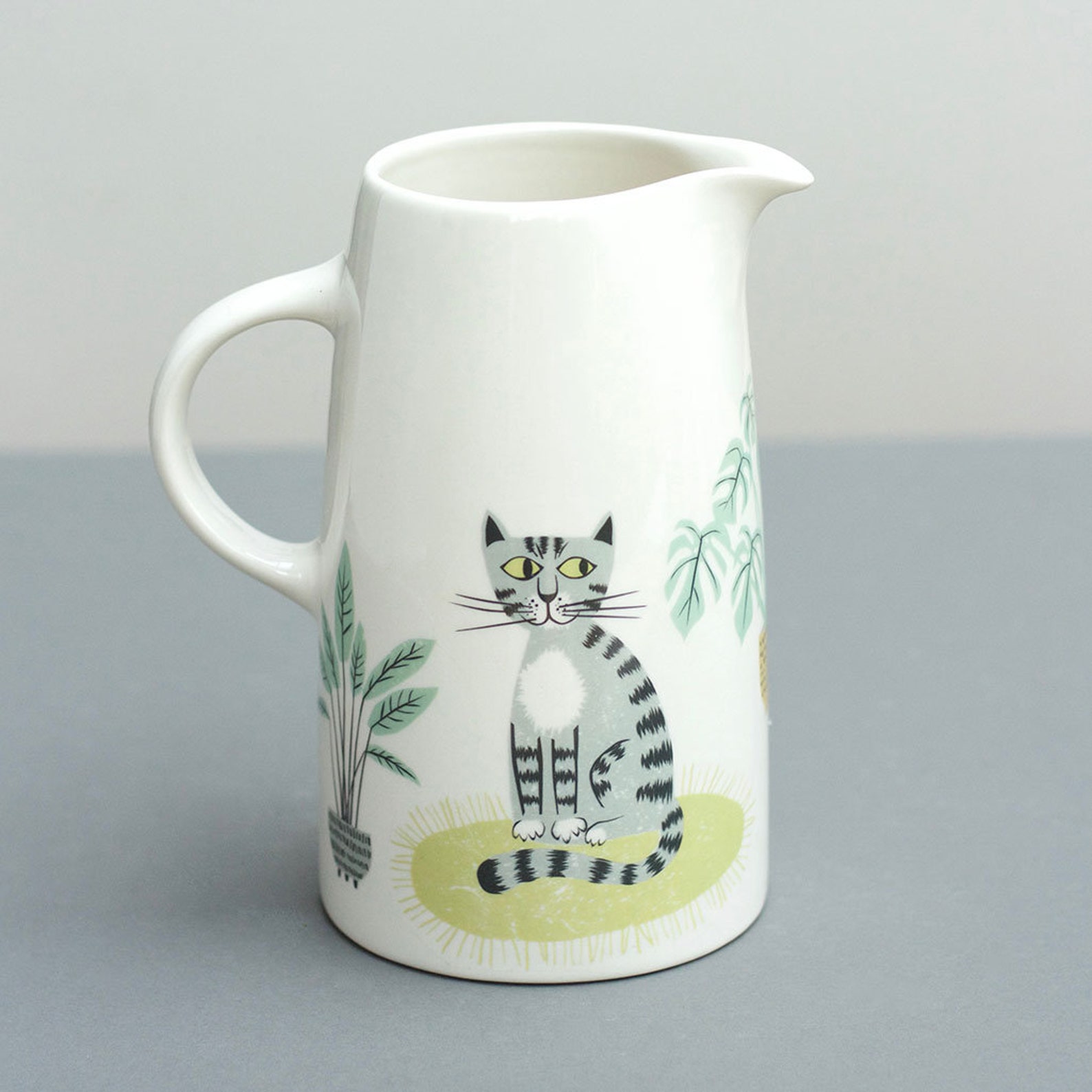 Handmade Ceramic Cat Pitcher designed in the UK by Hannah | Etsy