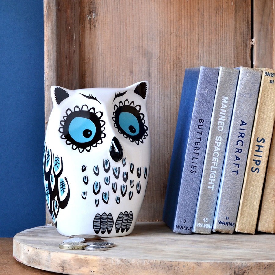 Handmade Ceramic Owl Money Box - Etsy