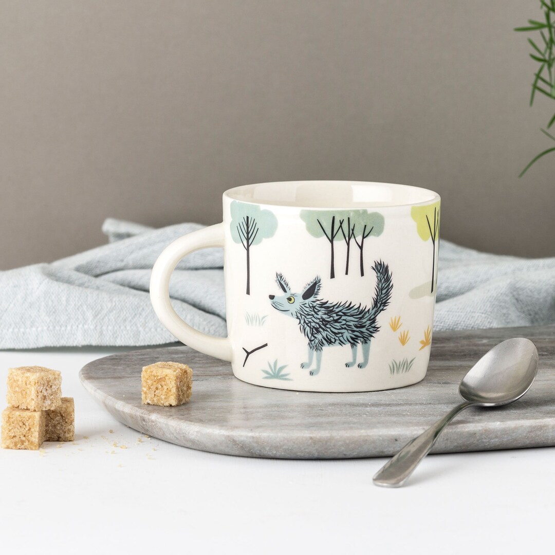 Handmade Ceramic Dog Mug 1, Designed in the UK by Hannah Turner, Gift ...