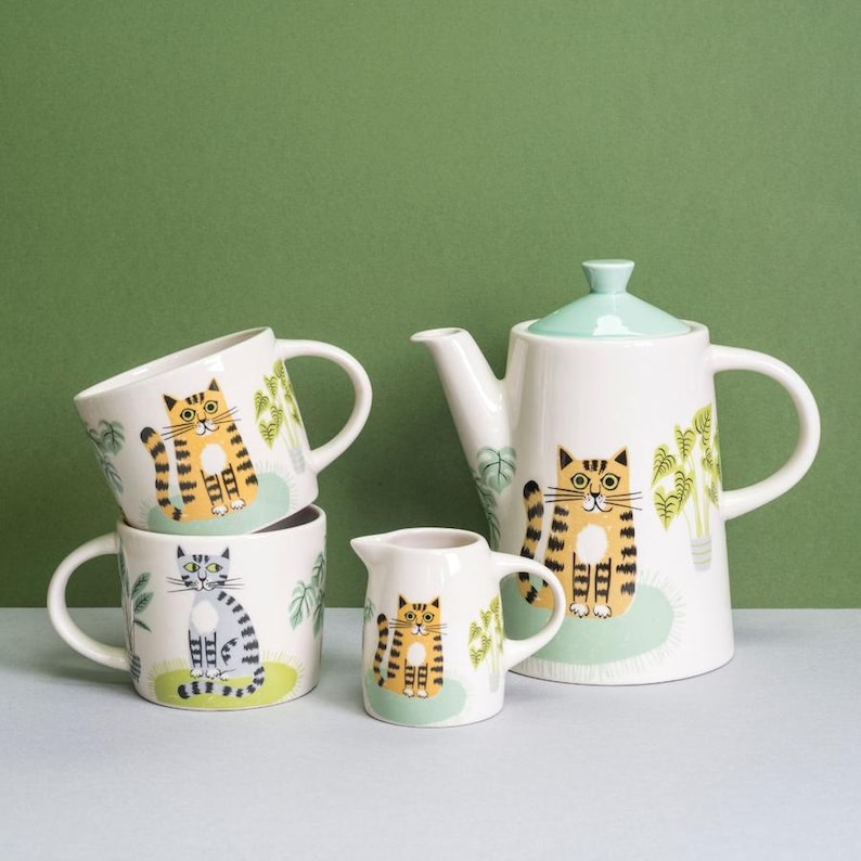 Handmade Cat Stoneware Cream Jug, Hannah Turner Design - Etsy