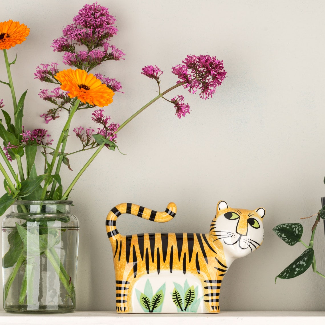 Handmade Ceramic Tiger Money Bank Helps Tiger Conservation - Etsy UK