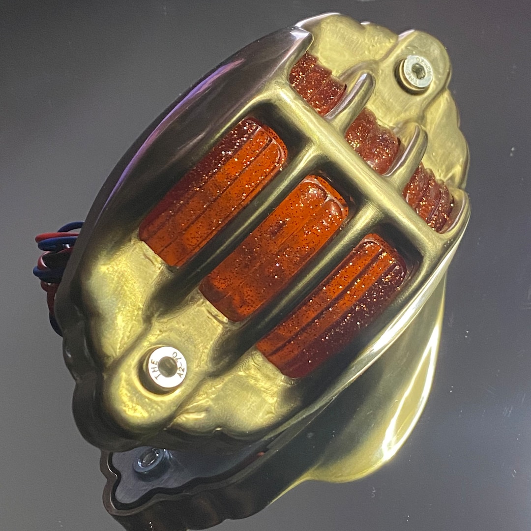 ELECTROLINE - NORJAY N5 (1940) Repro BRASS Intage Tail Light Custom ...