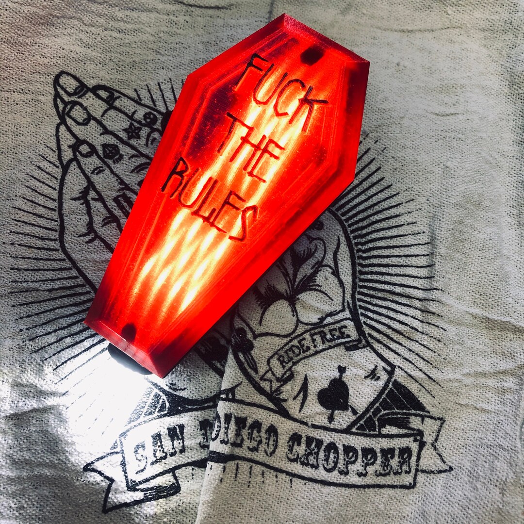 Coffin Tail Light /F*CK THE RULES - Etsy