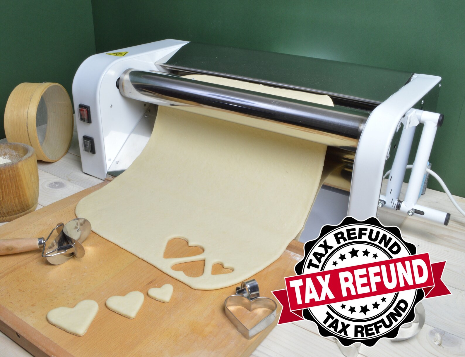 Electric Dough Sheeter, Dough Sheeter 20 Inc.(220v or 110V), Dough ...