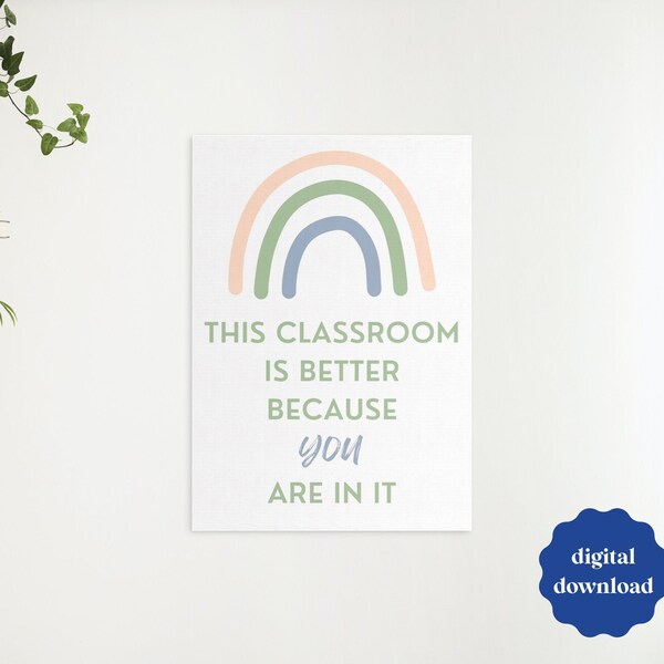 This Classroom is Better Because You Are in It Bulletin Board - Etsy