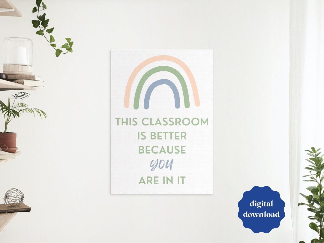 This Classroom is Better Because You Are in It Classroom Decor ...
