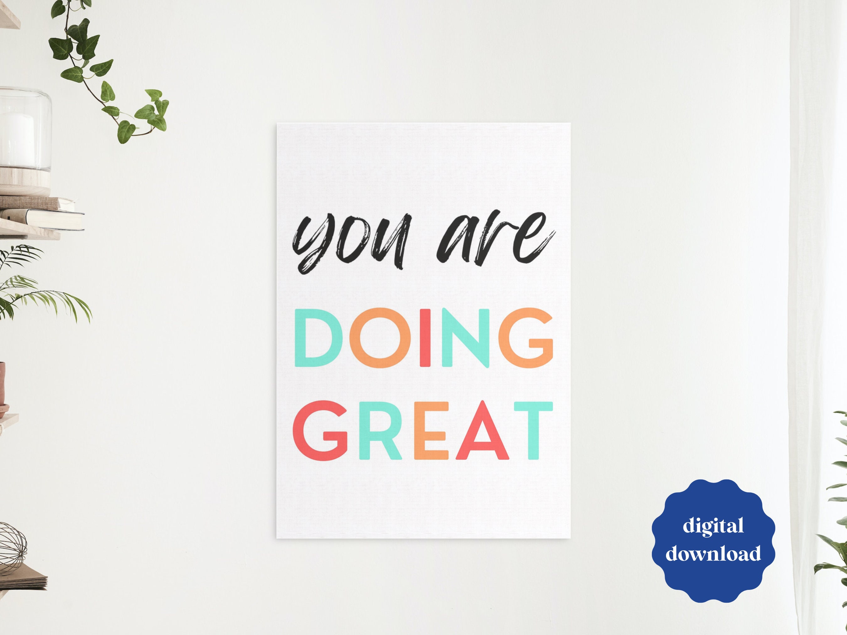 You Are Doing Great Printable Poster Classroom Inspirational ...