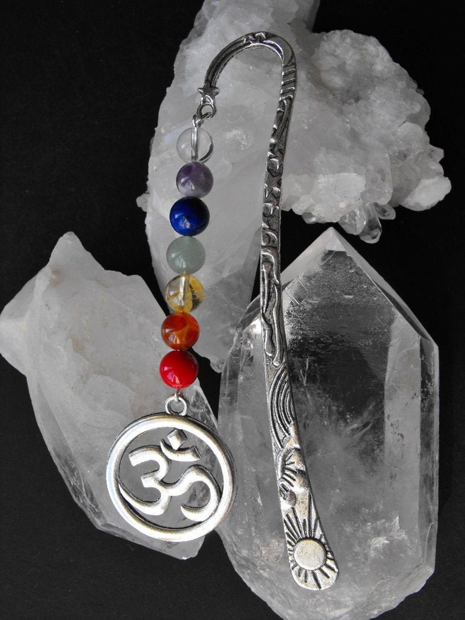 Chakra Stone Om Bookmark | Etsy