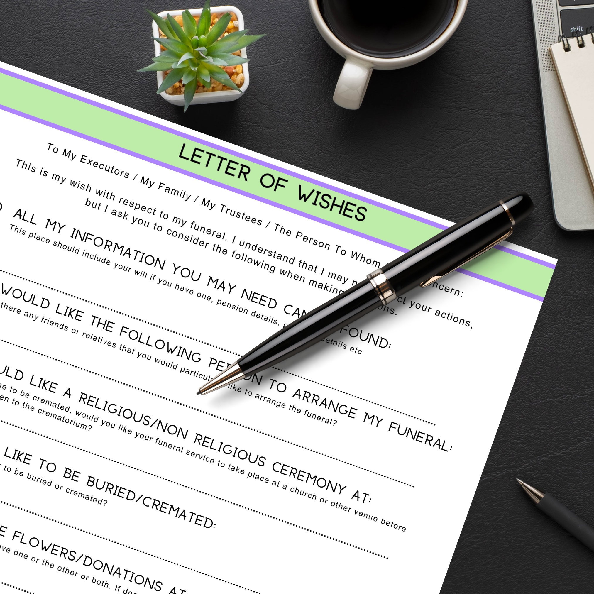 Letter of Wishes Download - Etsy