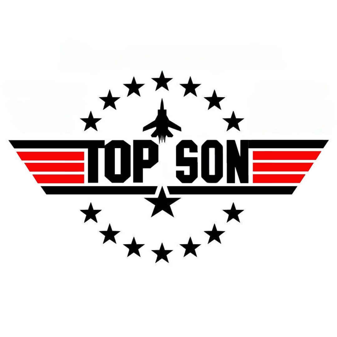 Top Son Top Gun Logo Pdfpng Download Etsy Uk