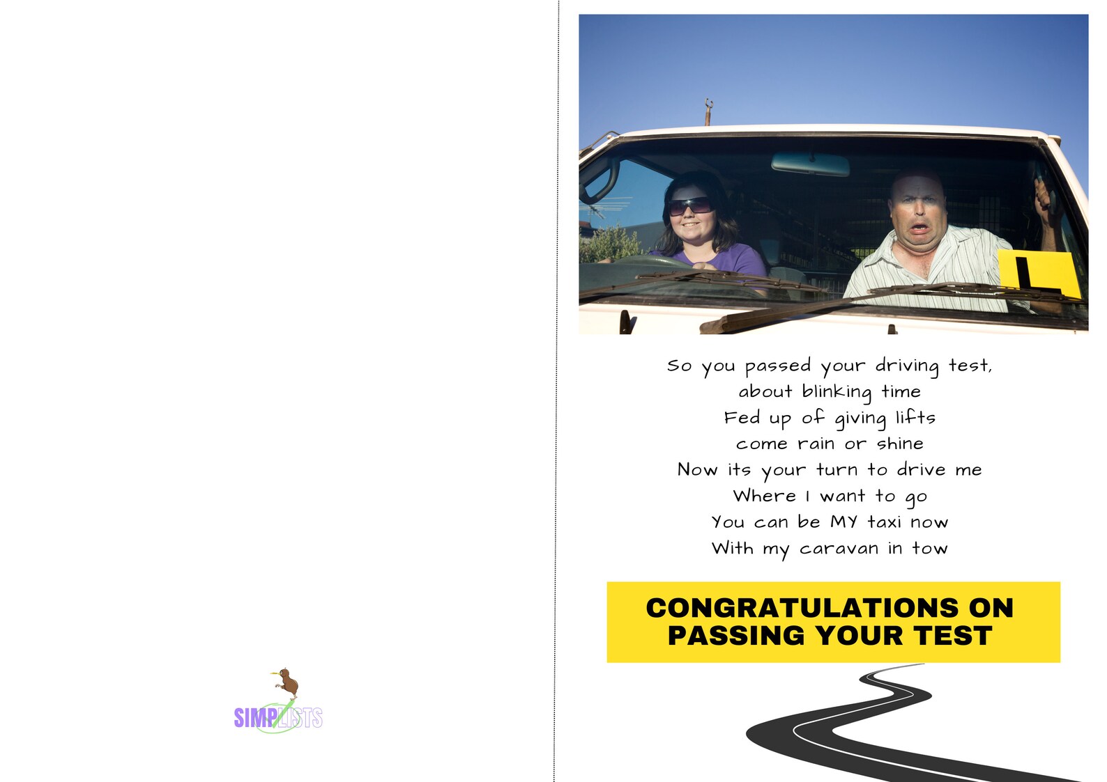 Driving Test Pass - Card Download - Etsy