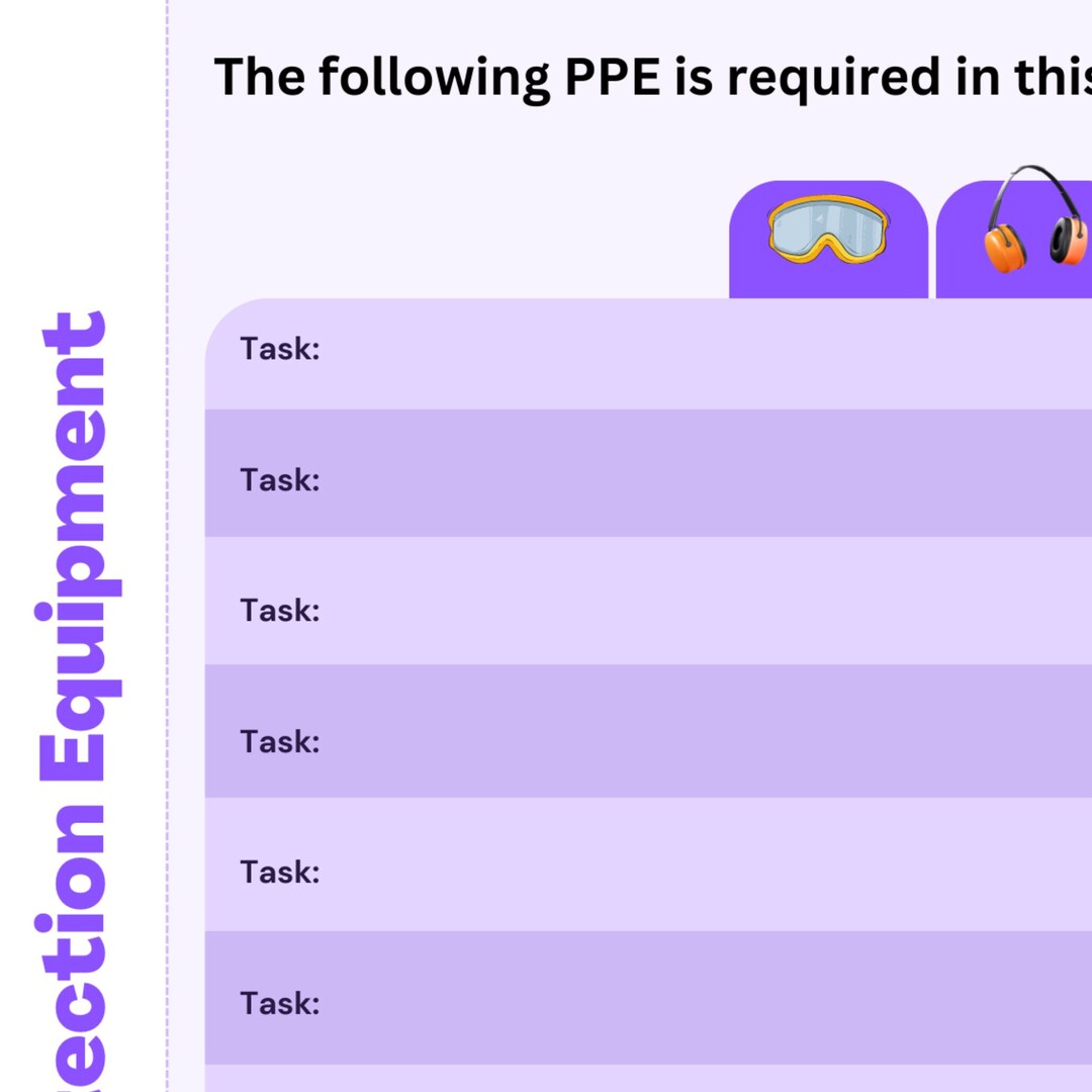 PPE Issue Record (area) PDF Download - Etsy