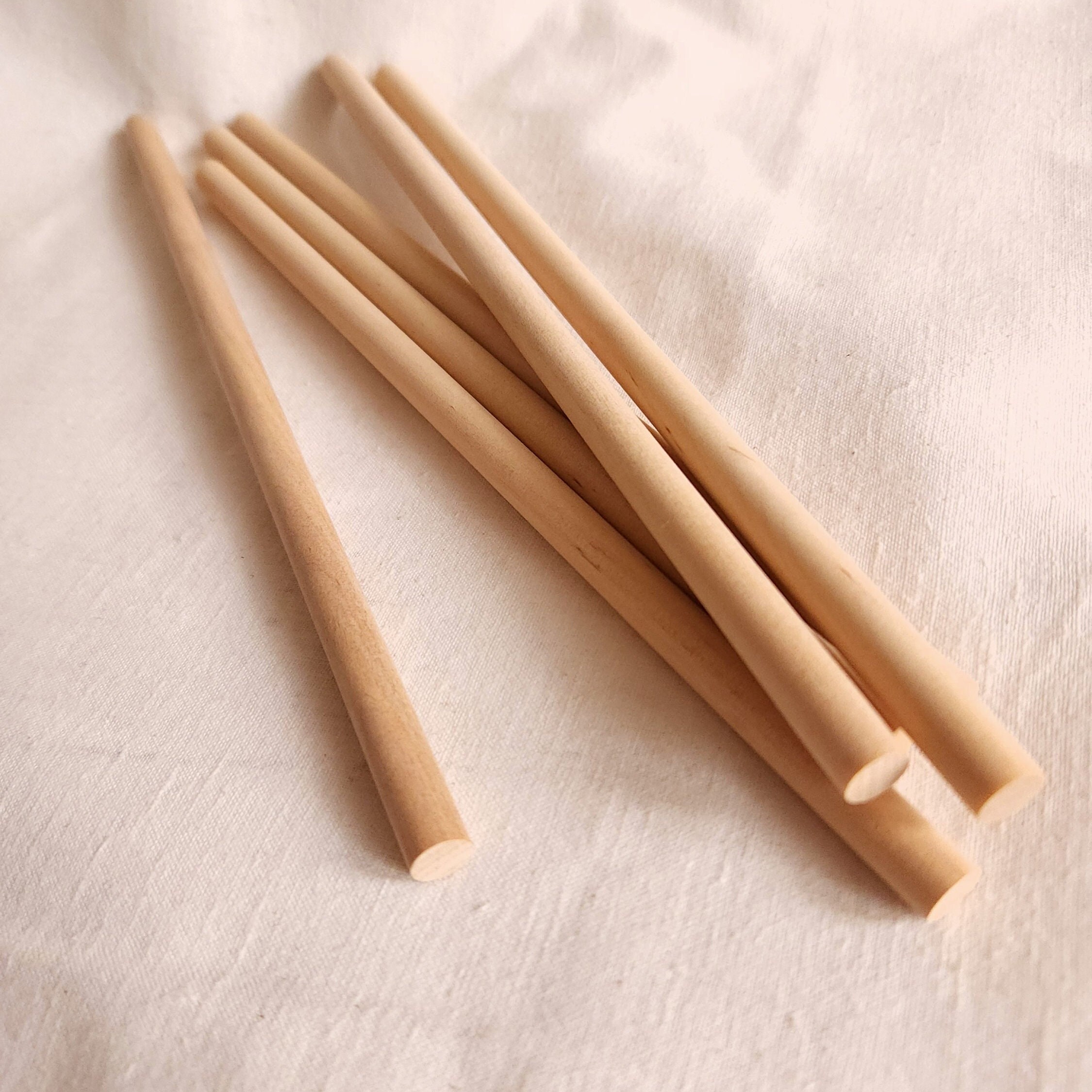 Bulk 1000 Count, Birch Wood Dowel Rods, 9mm X 10 Inch, Wooden Craft ...