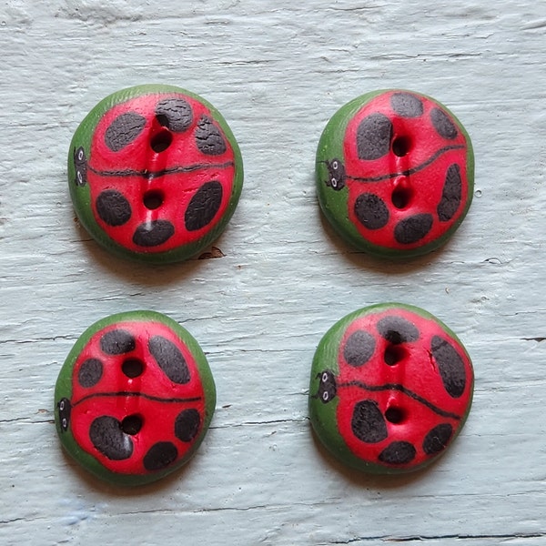 Handmade Fimo Button - Etsy