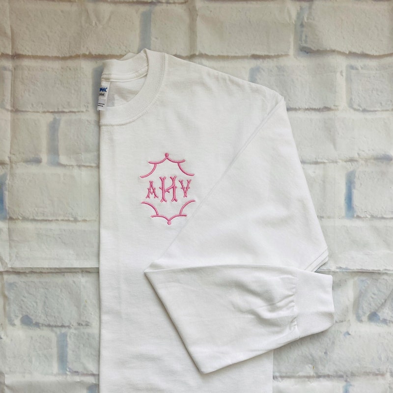 Monogram Tee - Etsy