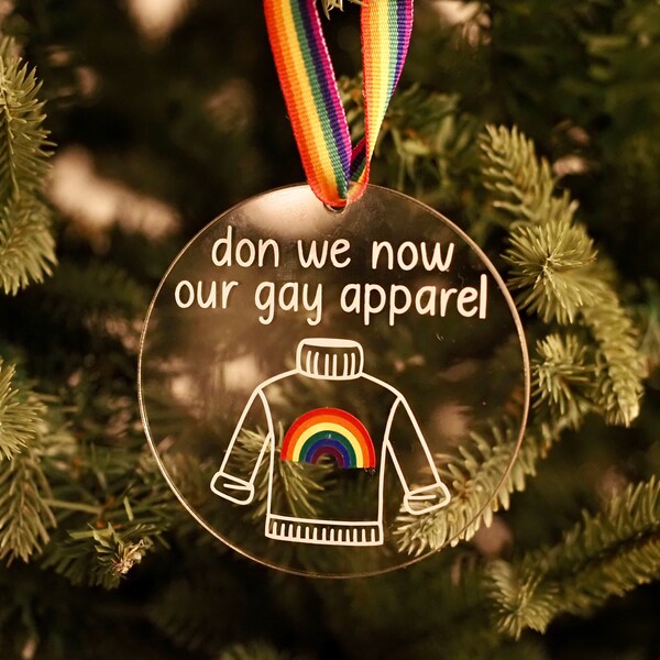 Gay Apparel Ornament Etsy