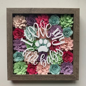 Fur Mom Mothers Day Shadowbox Dog Mom Frame Cat Mom Gift - Etsy