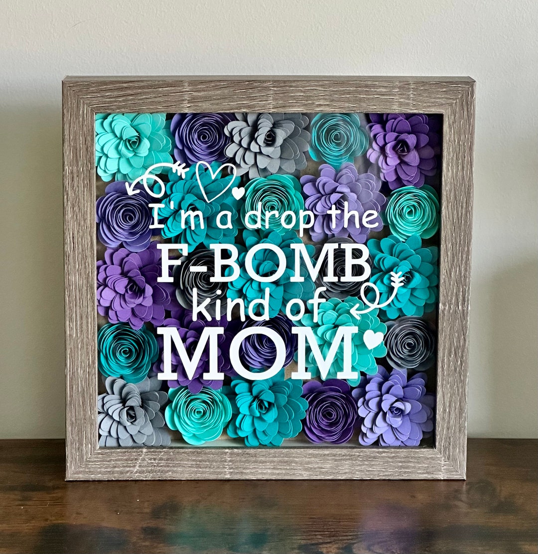 F Bomb Mom Gift, Funny Mother's Day Gift, Mother's Day Shadow Box ...