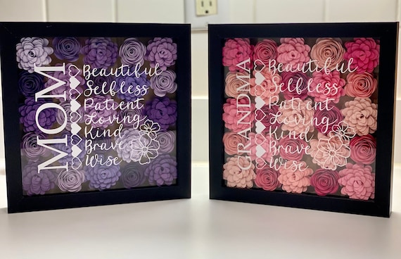 Mother's Day Gift Mother's Day Shadow Box Grandma | Etsy