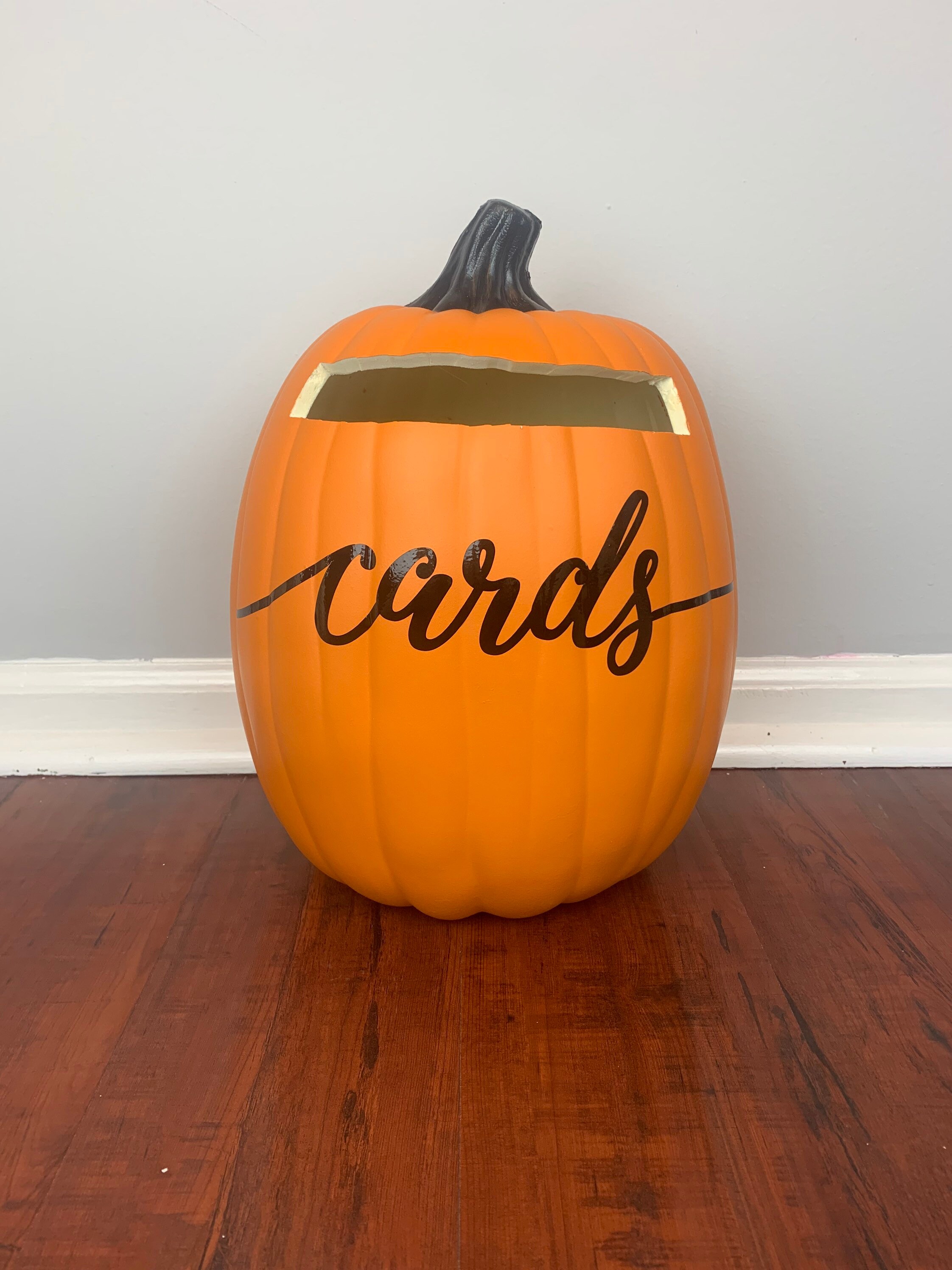 Orange Fall Wedding Card Box, Pumpkin Wedding Card Box, Fall Pumpkin ...