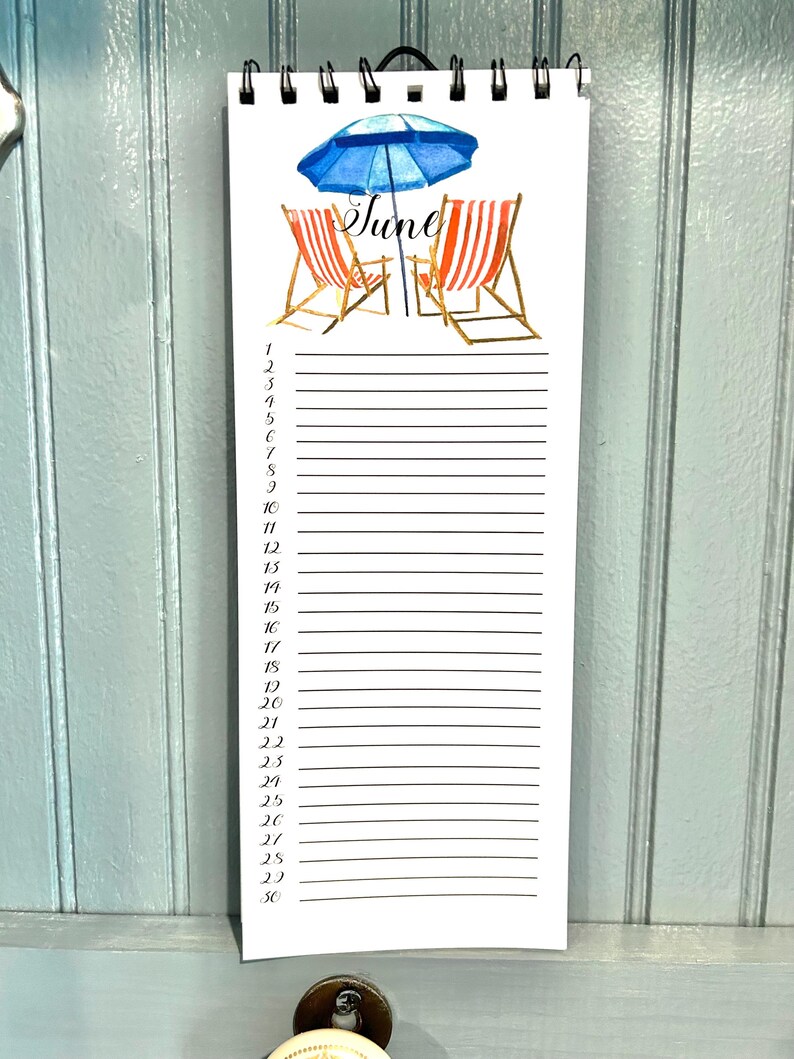 Perpetual Calendar, Watercolor and Oil Pastels, Reusable Celebration ...