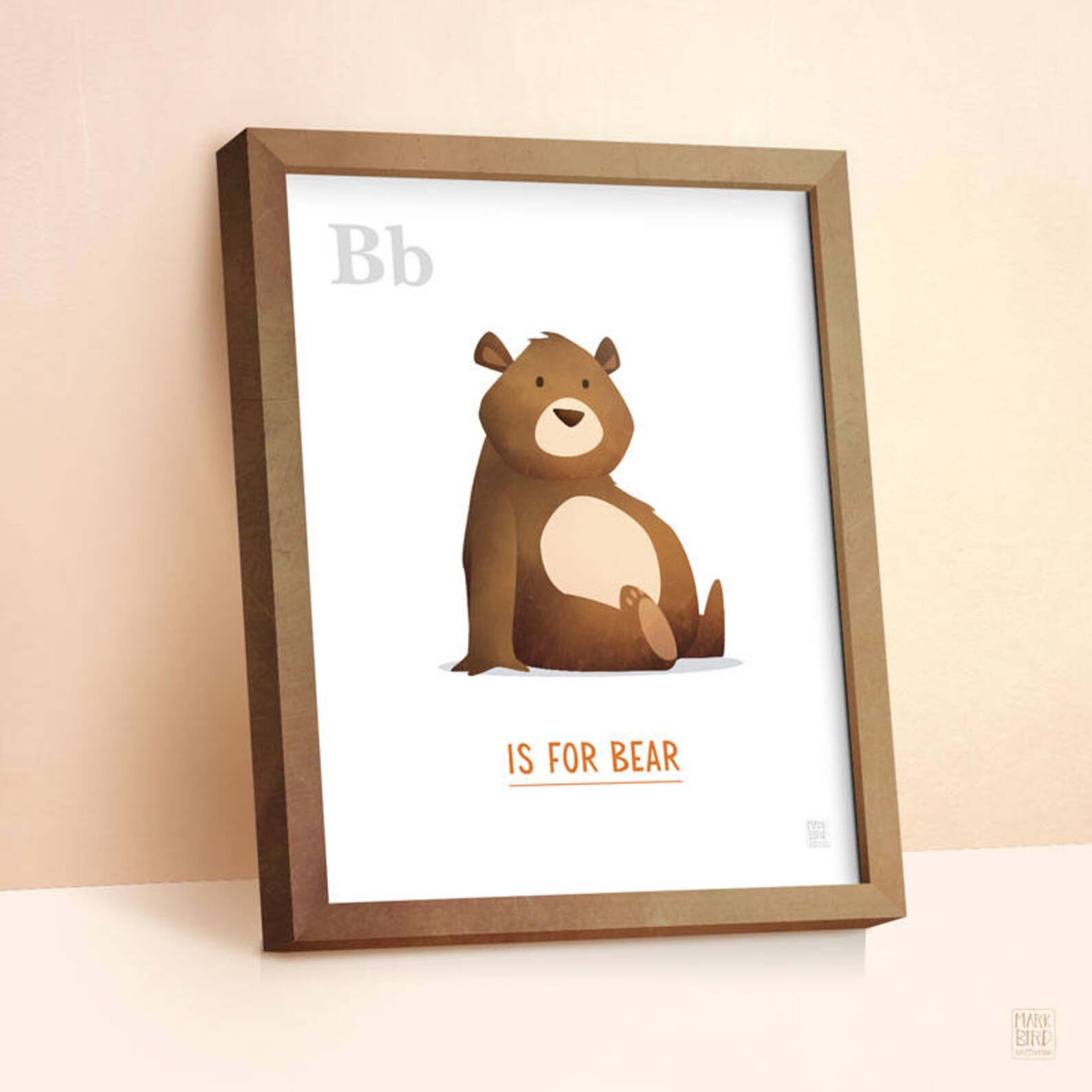 Bear Print Nursery Animal Print Alphabet Letters Alphabet Print ABC ...