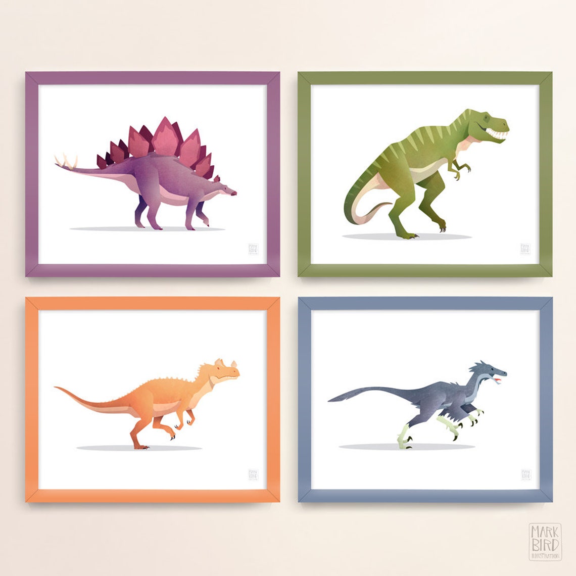 Dinosaur Print Dinosaur Nursery Prints Dinosaur Wall Art | Etsy