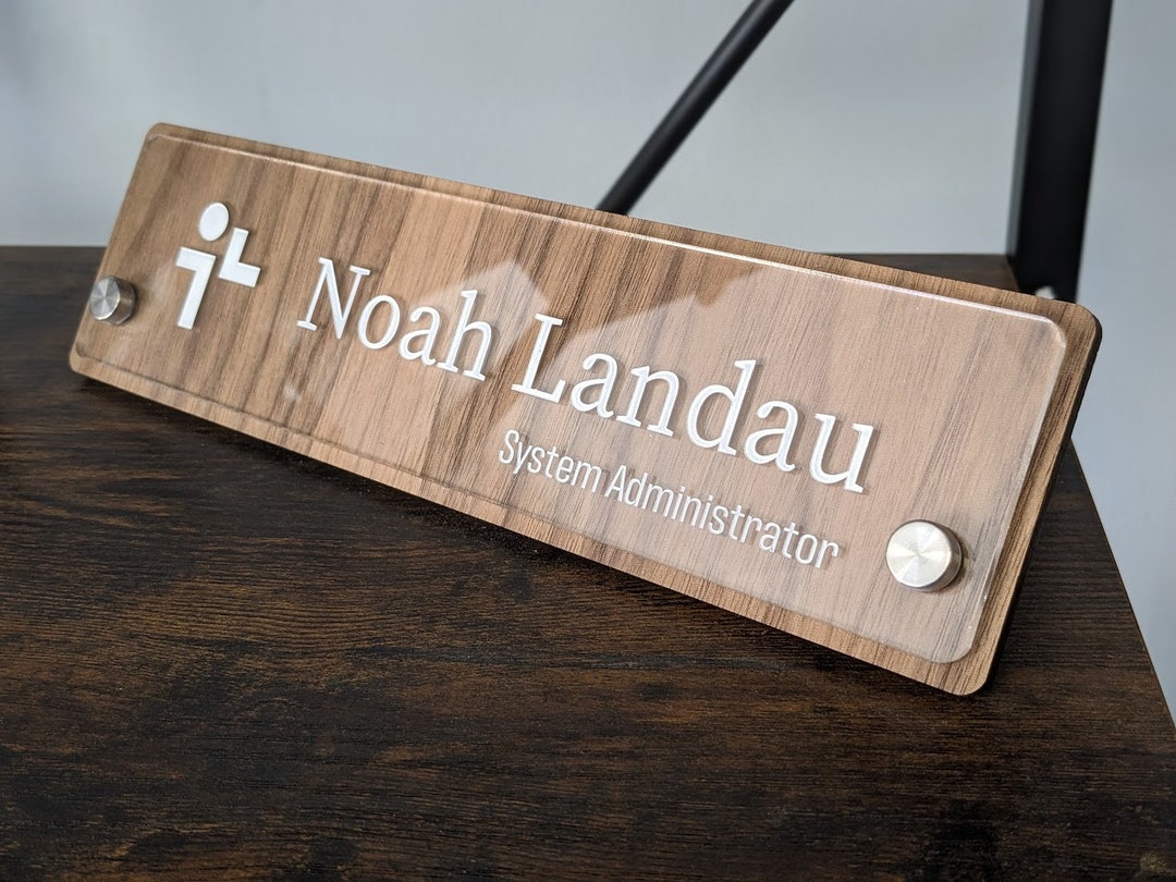 Office Name Plate Personalized Sign - WFH Desk Name Sign - Etsy