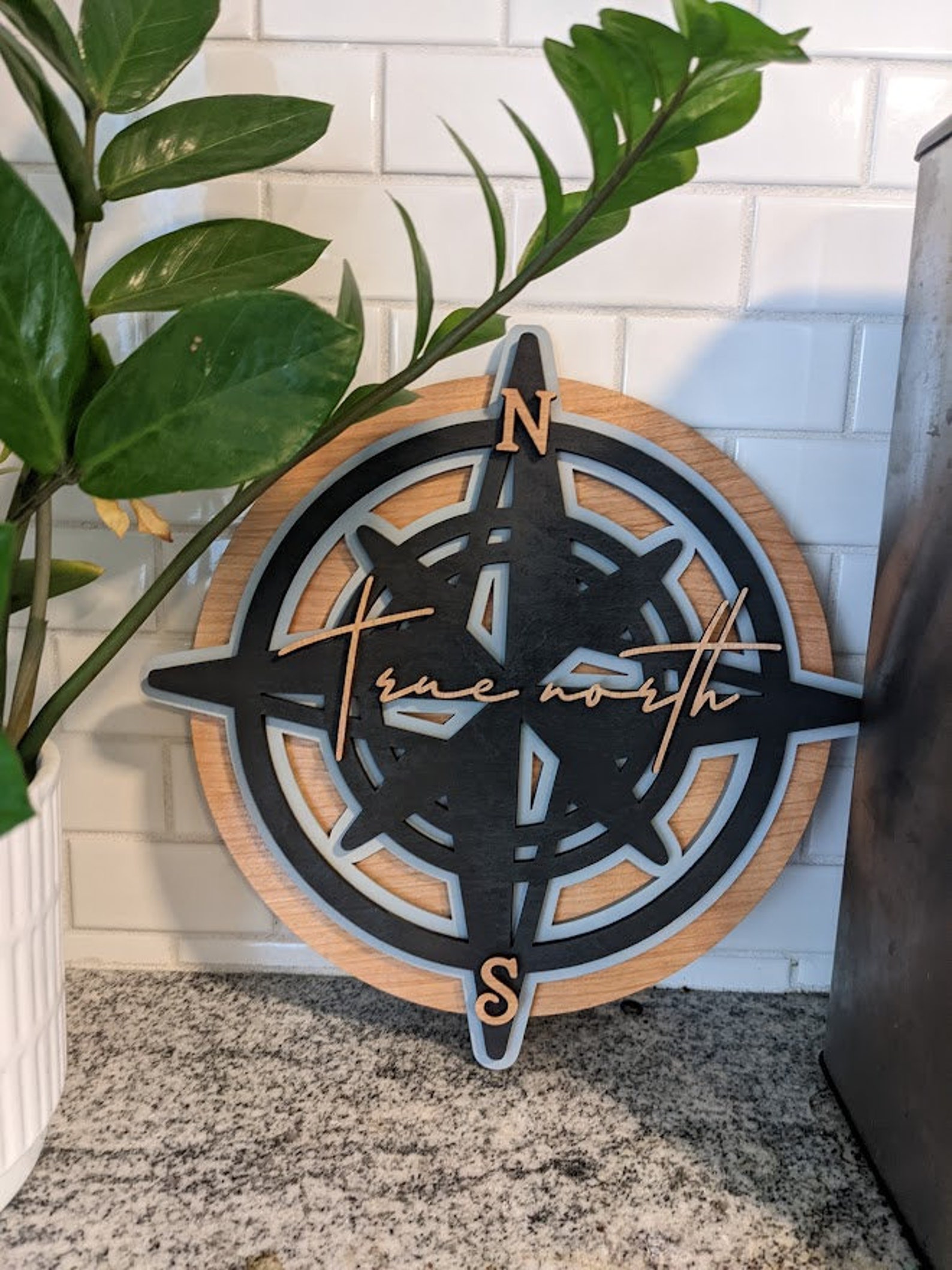 True North Compass Wood Cabin Sign Canada - Etsy