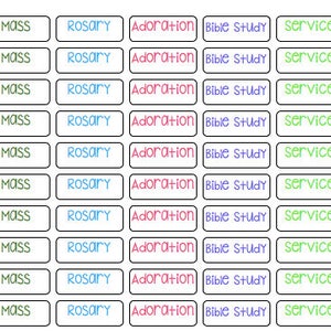 Catholic Planner Stickers | Etsy