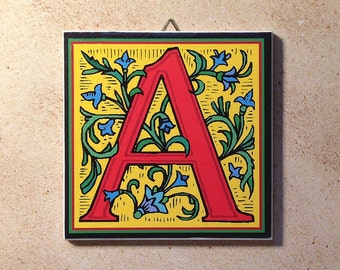 Illuminated letter a | Etsy