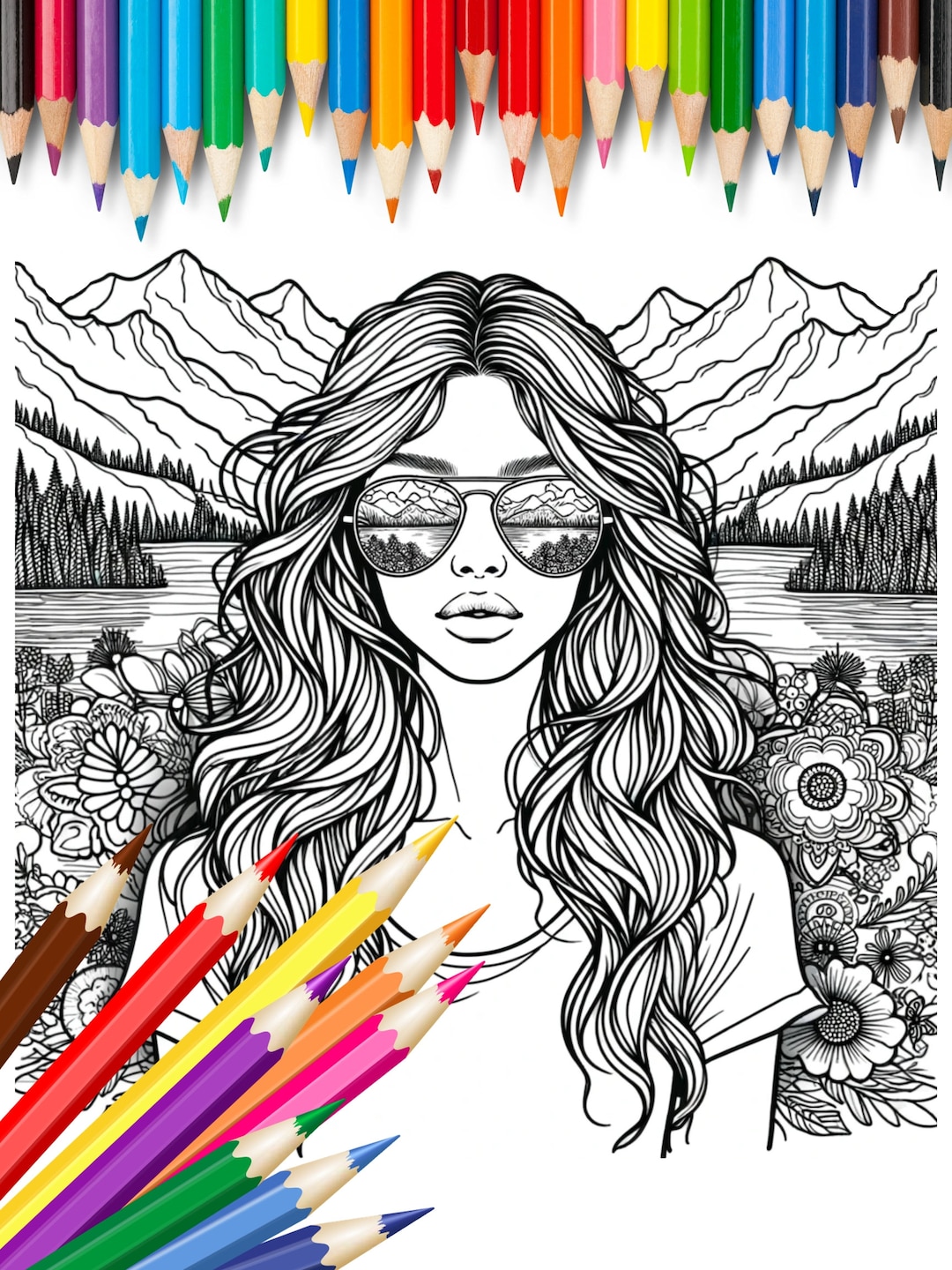 Adventure Girls Coloring Pages (downloadable) - Etsy