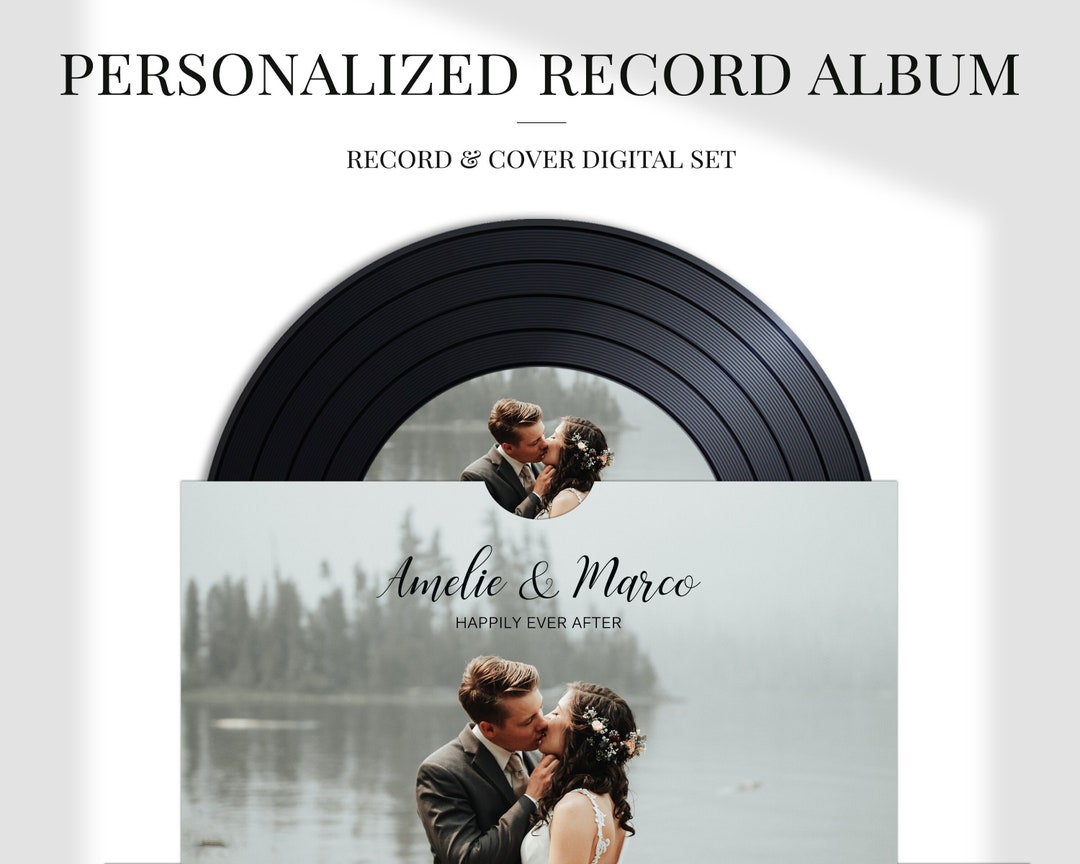Custom Album Cover Digital Invitation, Music Vinyl Birthday & Wedding ...