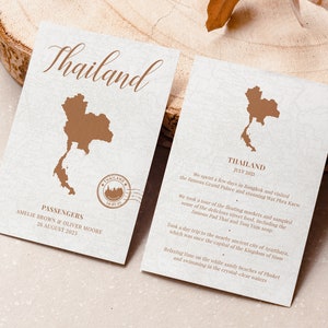 Travel Theme Table Cards, Personalized Two-sided Table Numbers, Custom ...