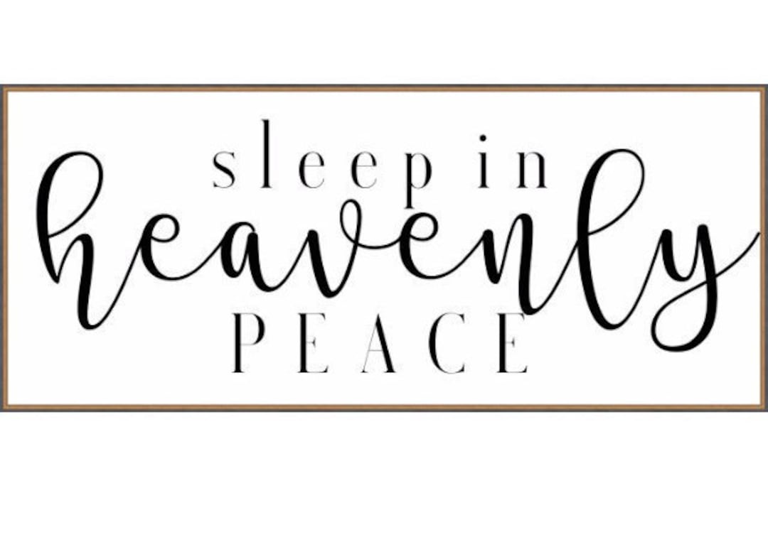 Sleep in Heavenly Peace•instant Download• Wall Art-christmas Decor ...