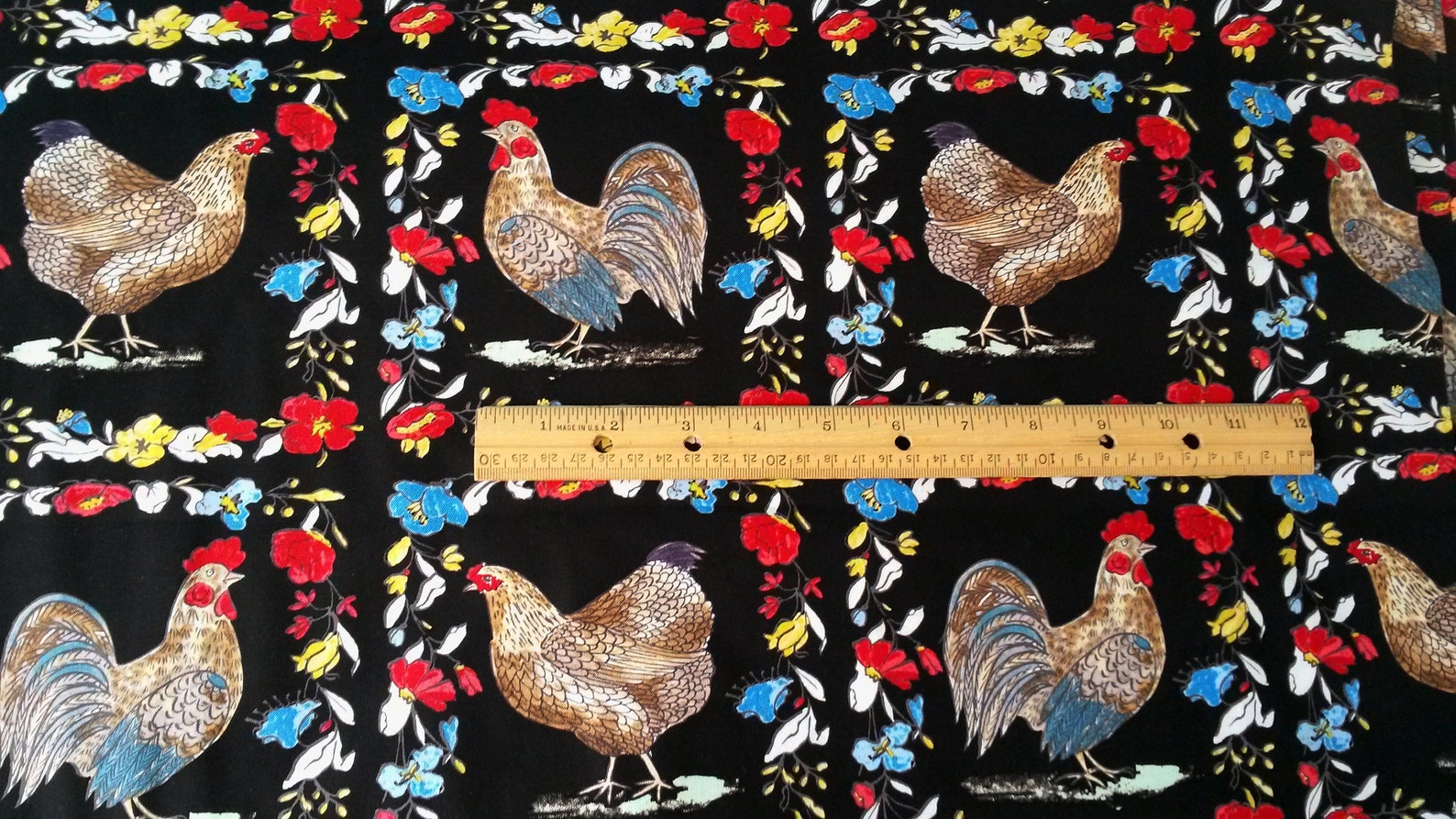 Molly Hatch French Hen Fabric Sold by the HALF Yard French | Etsy